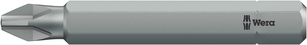 ■商品概要●六角部差込角 (inch)：1/4●先端サイズ (PH)：1●全長 (mm)：50●差込6.35mm●プラスネジ用●WERA品番：05056507001■詳細説明●汎用性の高いプラスネジ用のタフなWeraビット。●1/4 インチ...