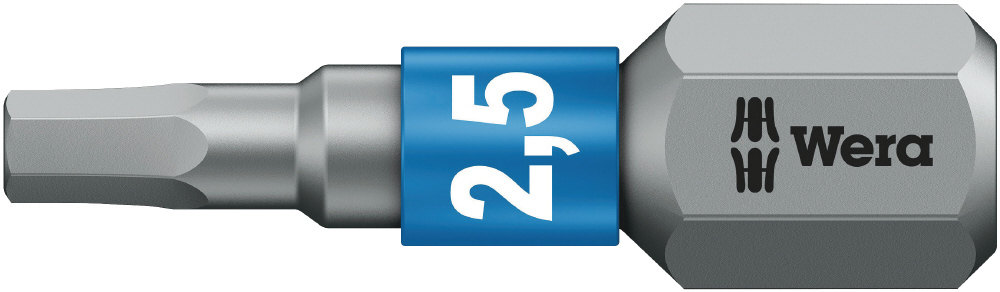 ■商品概要●サイズ (mm)：2.5●全長 (mm)：25●六角差込角 (inch)：1/4●差込6.35mm●ソケットネジ用■詳細説明●ピーク負荷時に運動エネルギーを分散してくれるトーションゾーンを備えた六角ネジ用プラスネジ用BiTors...