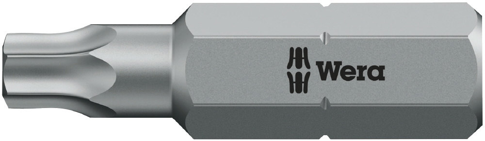 ■商品概要●六角部差込角 (inch)：1/4●先端サイズ (TX)：9●全長 (mm)：25●差込6.35mm●WERA品番：05066496001■詳細説明●トルクスソケットネジ用のプレミアムビット。●1/4 インチ六角形、DIN IS...