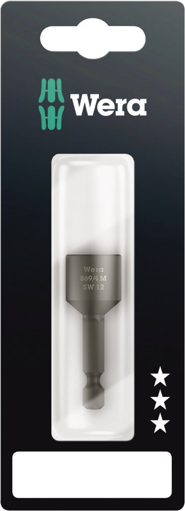 ■商品概要●先端サイズ (mm)：12●全長 (mm)：50●差込6.35mm●マグネット付き■詳細説明●六角ボルト用のメートルナッター。●強力な永久磁石が付属しています。●1/4 インチの六角形、DIN ISO 1173-F 6.3に準拠...