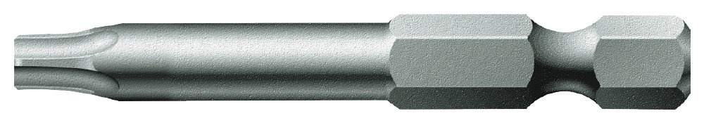 ■商品概要●先端サイズ (IP)：5●全長 (mm)：50●軸径 (mm)：3.0●差込6.35mm■詳細説明●凹型トルクスプラスねじ用の高品質ビット。●通常のトルクスプロファイルと比較して、工具とネジの間の6つのトルク伝達フランクの拡大は...