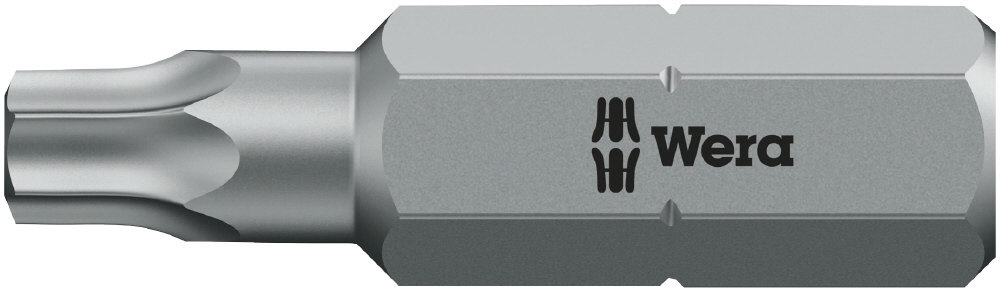 ■商品概要●六角部差込角 (inch)：1/4●先端サイズ (TX)：4●全長 (mm)：25●差込6.35mm●WERA品番：05135143001■詳細説明●トルクスソケットネジ用のプレミアムビット。●1/4 インチ六角形、DIN IS...