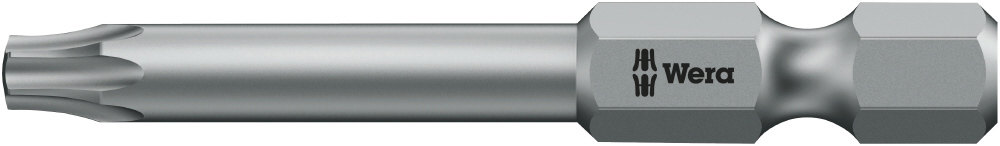 ■商品概要●サイズ (mm)：L50×W7×H6●重量 (g)：15.2●刃先サイズ (IPR)：10●差込 (inch)：1/4●差込口の溝位置 (mm)：9●差込6.35mm●全長50mm■詳細説明●いじり止めトルクスプラスビット。●丈...