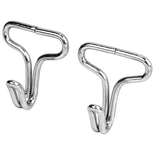 ■商品概要【素材／材質】・スチール【商品仕様】18mm-20mmゴムバンド用2個入【規格】SKG-02K■詳細説明ゴムバンド先端にフックを取り付ける際に使用します。【用途】ゴムバンド用金具。【商品機能】二本線なのでフックの先で品物・ボディを...