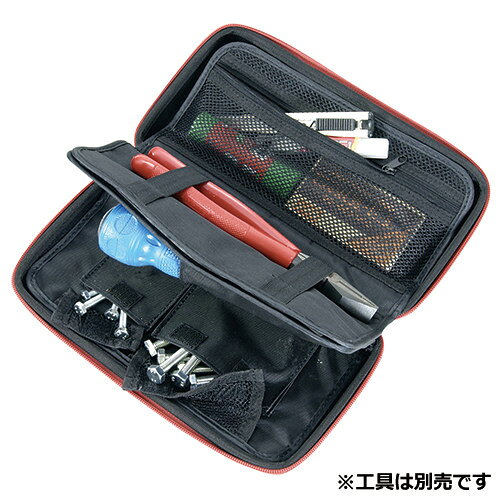 ■商品概要【素材／材質】・ポリエステル【商品仕様】サイズ：縦130×横255×奥行55mm【規格】L W255XH130■詳細説明カッター・ハサミなど身近な工具の収納に最適です。【用途】工具の収納。【商品機能】取り外し可能なインナーポケット...