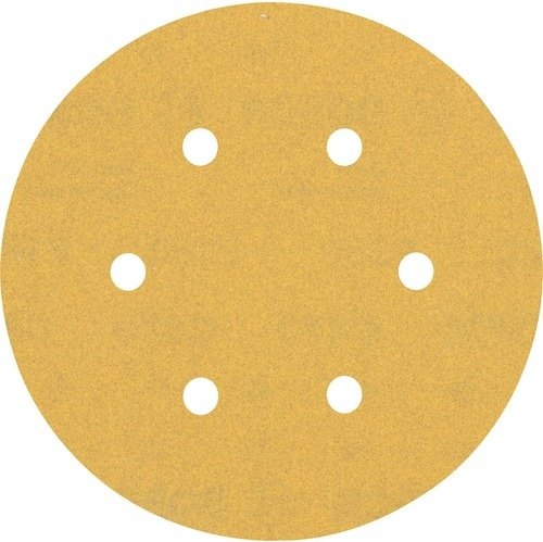 ■商品概要【入り数】5枚【材質】砥粒：酸化アルミニウム基盤：ペーパー、フリース【重量・容量】56g【サイズ】縦16mm 幅18mm 高さ1mm●粒度(＃)：180●色：ゴールド●外径(mm)：Φ150●吸塵用穴：6穴●マジック式●本体寸法：...