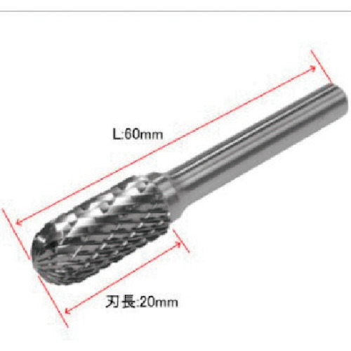 ■商品概要【素材】タングステン【入り数・付属品内容】専用ケース×1●刃径(mm)：Φ1●シャンク径(mm)：Φ6●全長(mm)：6●刃長(mm)：2●シャンク長(mm)：4●形状：砲弾型(ダブルカット)■詳細説明●金属などを、切削加工すると...