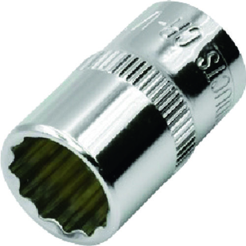 ■商品概要【素材】クロムバナジウム●差込角(mm)：9.5●全長(mm)：28●重量：22g●角数：12PT●ソケット上外径：17mm●ソケット下外径：17mm●ソケット深さ：8mmサイズ：12MM■詳細説明●差込角3／8DR(9.5mm)...