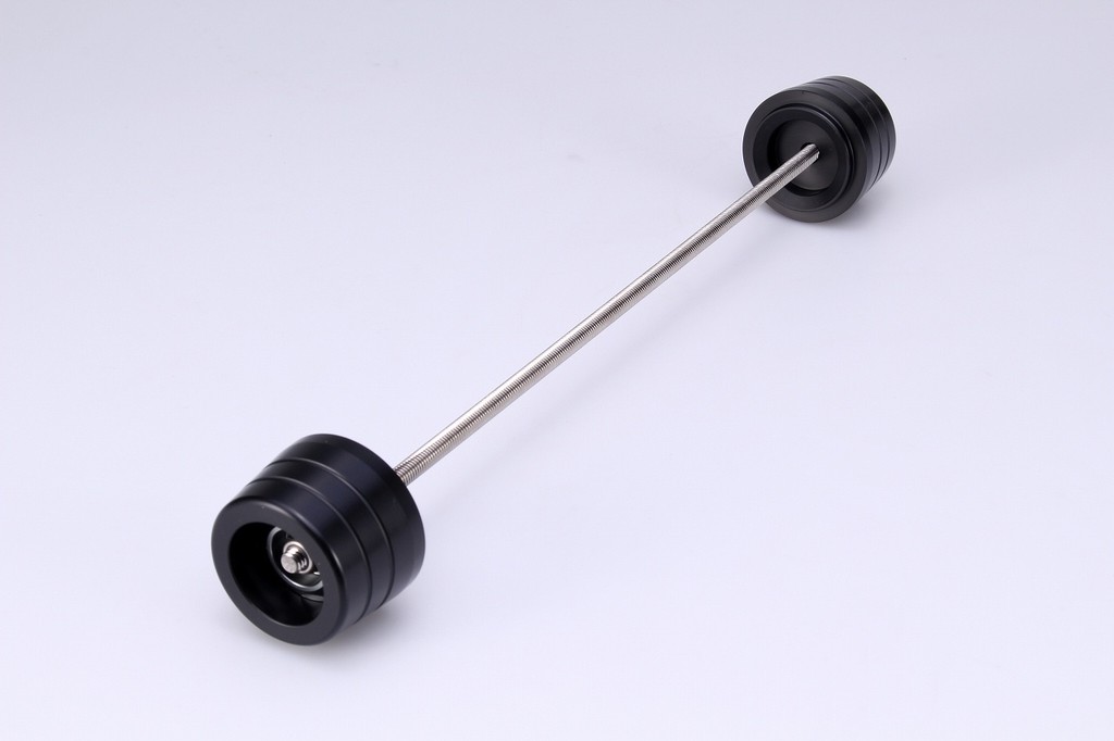 ■詳細説明●万が一の転倒時にアクスルシャフト部分を保護します。●先端キャップは高強度アルミニウム合金素材(A6061-T6)削り出し、カラーアルマイト仕上げ、本体は摩擦係数の少ないPOM(ポリオキシメチレン)を採用し、高いデザイン性と機能性...