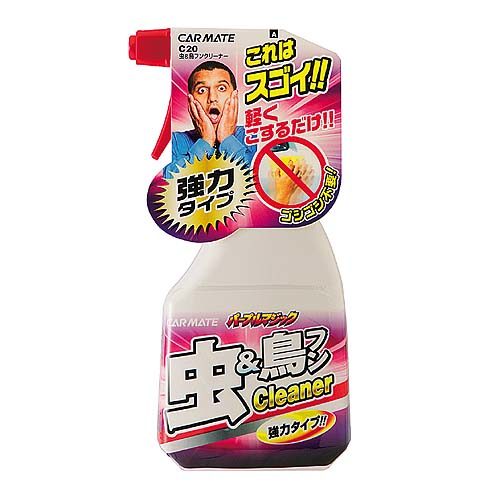 ■商品概要●成分 界面活性剤 アルカリ剤●容量 400ml生産国：日本■備考●虫＆鳥フン専用クリーナー●こびりついた虫の死骸や、鳥フン専用に作られたクリーナーなので、スプレーして洗車するように洗うだけで落ちます●従来のようにゴシゴシこする必...