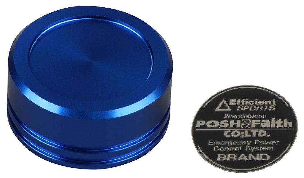 ■商品概要◆アルミ削り出しアルマイト／メッキ仕上げ◆内径32.5mm、ネジピッチ4mm、外径40mm◆オリジナルEffcient Sportsエッチングバッチ付◆日本製■詳細説明カスタムの定番 マスターシリンダーキャップ！シンプルなデザイン...