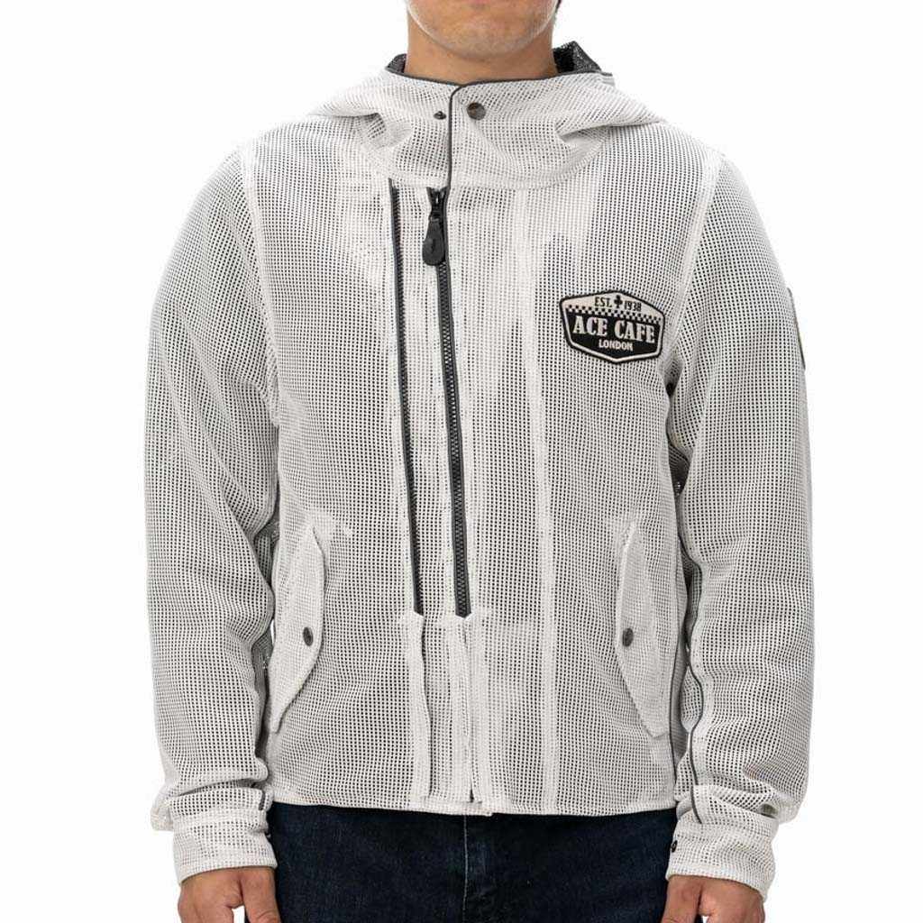 ■商品概要カラー：プラチナホワイト素材表地：ポリエステルナイロンメッシュ(シースルーメッシュ)裏地：吸汗速乾ナイロンメッシュ■詳細説明涼しさと軽量化をもとめたシースルーメッシュ生地を使用したW2 フーディーメッシュジャケットを復刻！【機能/...