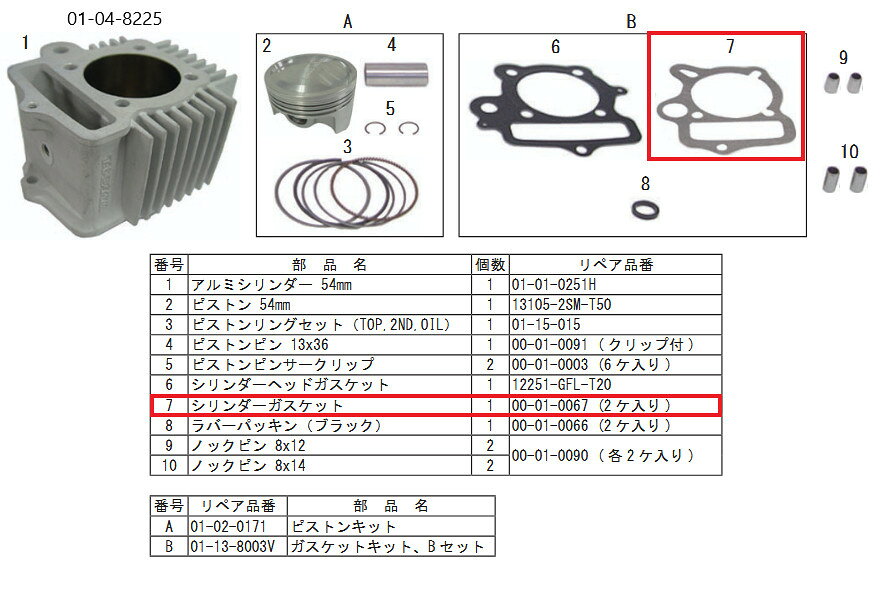 ■商品概要【画像内番号】7入数：2対象商品品番：01-04-8225/01-13-8003V/01-04-7088V/01-04-7106V/01-13-7003V/01-05-5116/01-06-8139/01-05-5122/01-0...