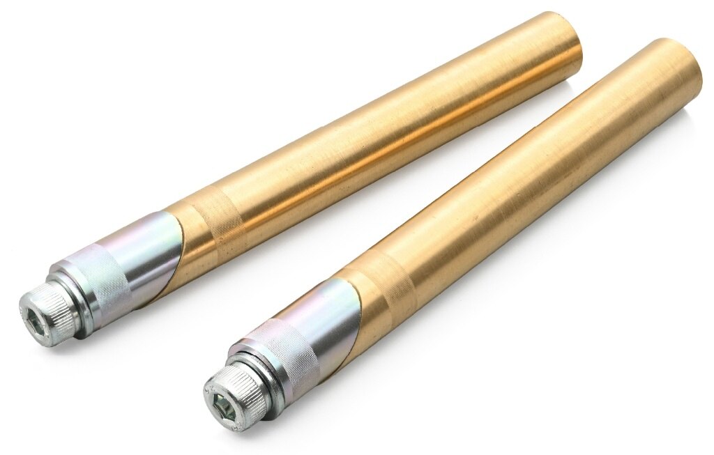 ■商品概要鉄ハンドル用内径17-19mm貫通ハンドル対応重量(片側)：約260g■詳細説明真鍮素材を使用した超ヘビータイプのインナーウエイト。片側約260gの重量により、ハンドル内部に装着することで走行時に発生する微振動を低減します。内径1...
