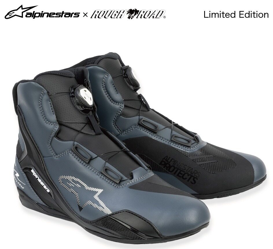 ■商品概要【カラー】クールグレー■詳細説明【alpinestars × ROUGH＆ROADの限定コラボシューズ】alpinestarsとROUGH＆ROADのコラボレーションオリジナルデザインの限定生産モデル。均一な締め付けと微調整が可能...