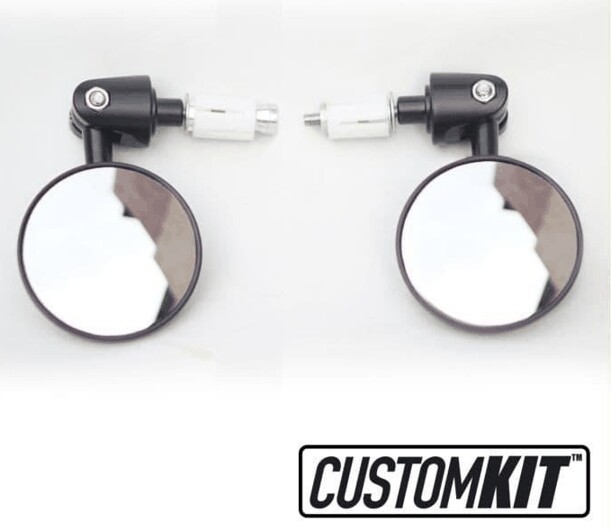 ■商品概要Fitment：UniversalMaterial：IronColor：Full Black CoatGlass diameter：8cmConvex glass1 package consists of 1 pair of mi...