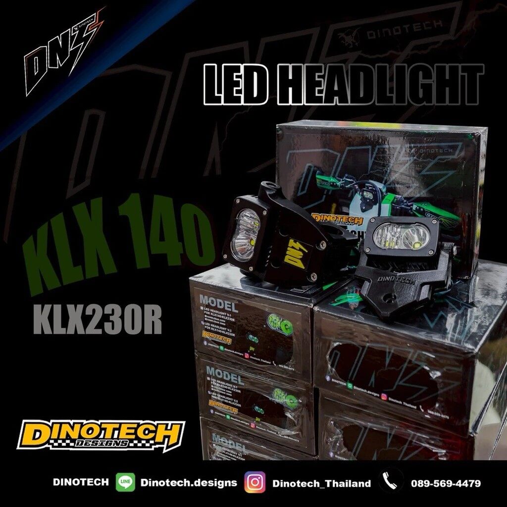■商品概要A handlebar LED light kit from DINOTECH for off-road riderswithoutheadlightssuch as the KLX140G KLX230R and other m...