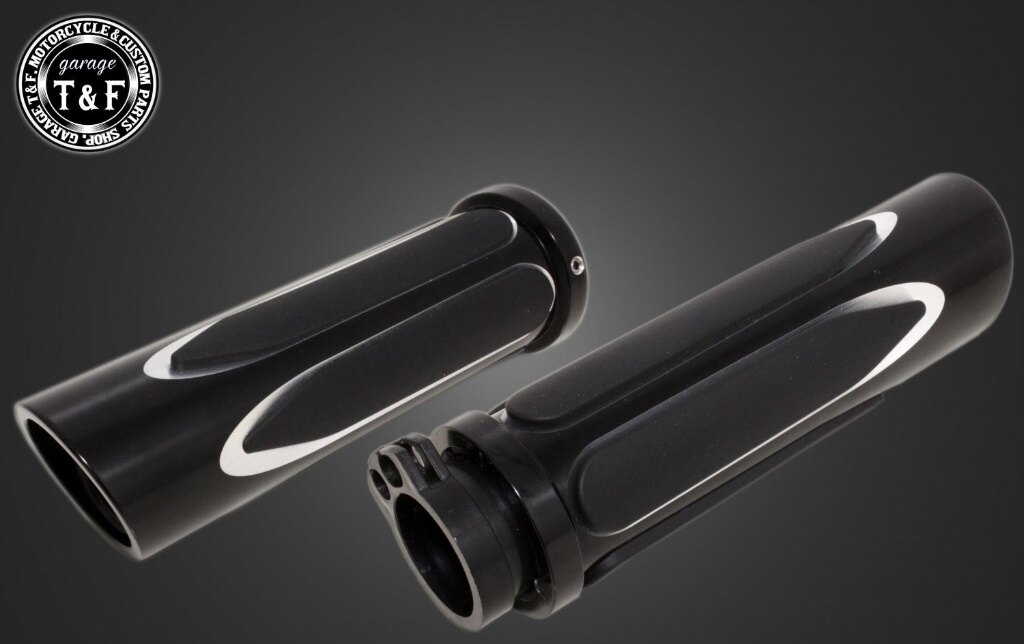 ■商品概要本体：アルミ製握り部：ラバー製インナースロットル：樹脂製1インチ(25.4mm)専用右側全長：約152mm(インナースロットル含む)左側全長：約138mm外径(アルミ部最小)：約38mm外径(ラバー部最大)：約39.5mmインナー...