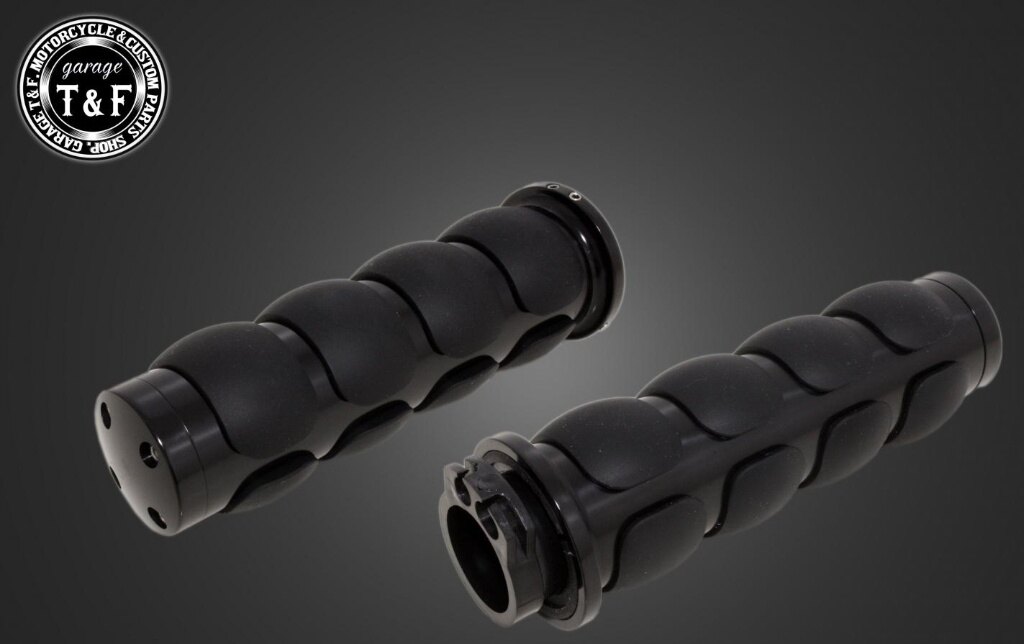 ■商品概要本体：アルミ製握り部：ラバー製インナースロットル：樹脂製1インチ(25.4mm)専用サイズ(右側)：全長：約160mm(インナースロットル含む)サイズ(左側)：全長：約146mmアルミ部外径(最小外径)：約36.5mmラバー部外径...