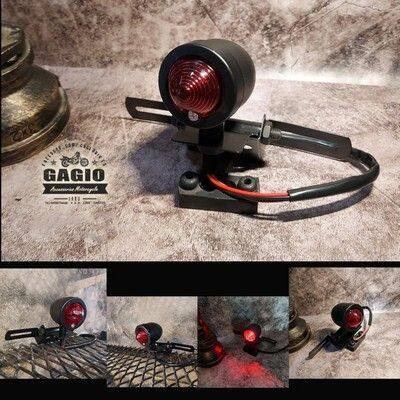 ■詳細説明Round tail light with spiral pattern Suitable for vintagevintagestyle motorcycle other Rorero Cafe HD number made o...