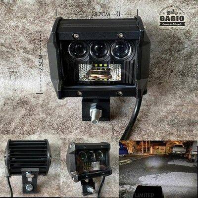 ■詳細説明Square light light 3 glass balls suitable for motorcycletuninglines and others. Material made of strong alloy LED c...