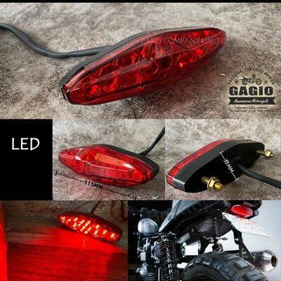■商品概要Oval-shaped LED tail light without a base black suitable forvintageclassic cafe retro bobber and other HD motorcycl...