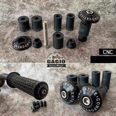 ■商品概要Black CNC handlebar end caps with large fonts. Ideal forcustomvintage classic cafe retro bobber and other HD motorc...
