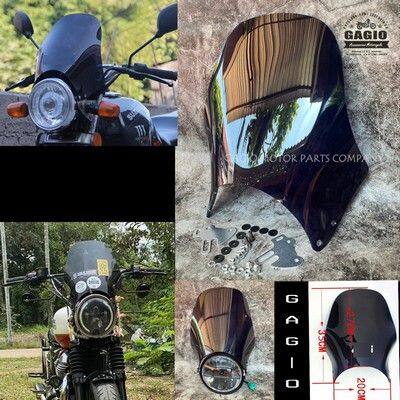 ■商品概要Tall headlight shield in smoke color. Suitable for customvintageclassic cafe retro bobber and other HD motorcycles....