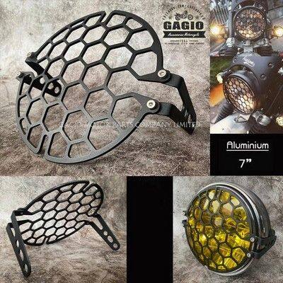 ■詳細説明7 -inch headlights honeycomb pattern suitable for motorcycleclassicclassic cafes other HD numbers.1. Material - Alu...
