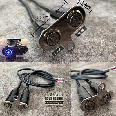 ■詳細説明Two -head on -off switch with C -Hush sheet suitable formotorcyclestyle vintage classic classic cafes other HD numb...