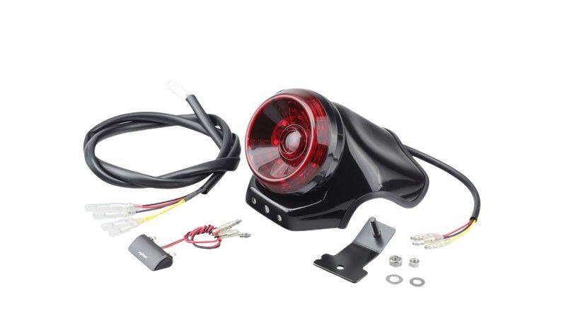 ■商品概要■LED ソーラータイプ【テールサイズ】Φ85mm・幅37mm【付属品】・本体 (FRP製ブラック)・LEDソーラーテールランプ・LEDライセンスランプ・リフレクターベース・消費電力：12V 0.5W (尾灯)/2.8W (制動灯...