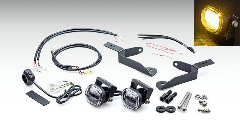 ■商品概要スモールタイプ イエロー消費電力：7.3W×2防塵防水規格：IP67 相当照射色：淡黄色色温度：3000K付属品：LED フォグランプ×2、左右ステー、分岐ハーネス、スイッチ、延長配線・対向車に配慮したカットライン付き設計■詳細説...