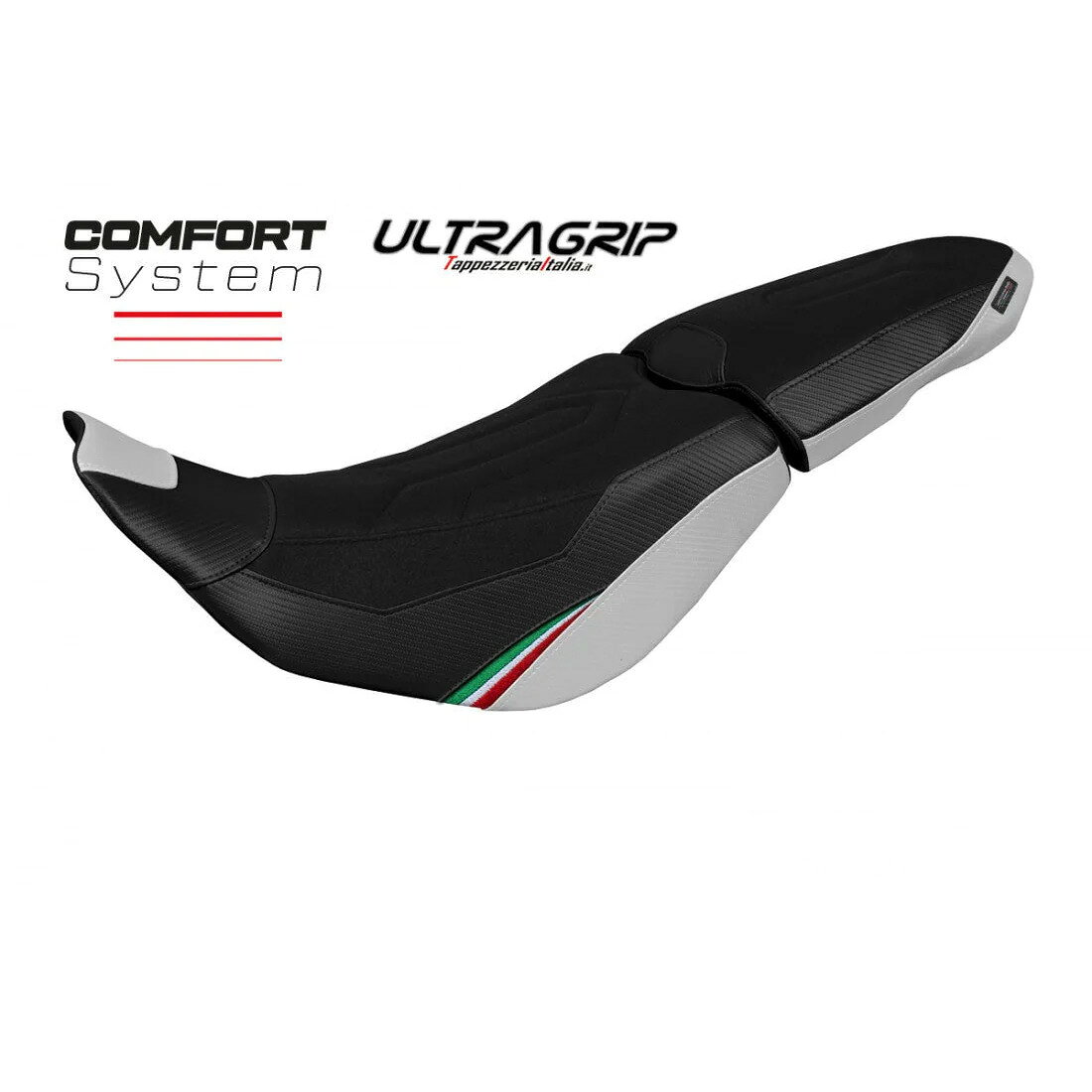 ■商品概要■タイプ：ウルトラグリップ＆コンフォート(ULTRAGRIP＆COMFORT)【セット内容】・ライダーシート用カバー×1・タンデムシート用カバー×1・100％イタリア製■詳細説明Tappezzeria Italia(タッペッツェリ...