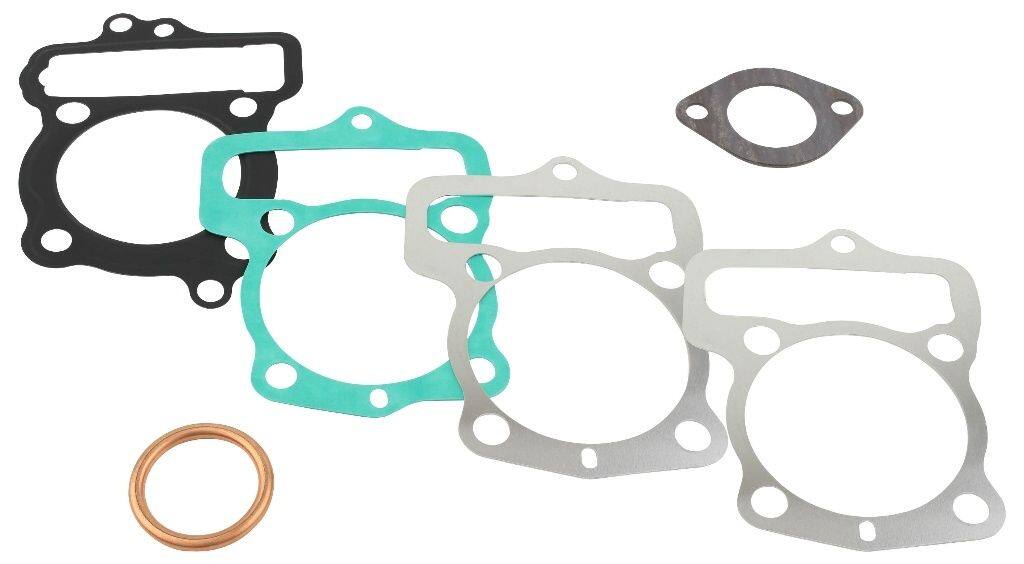 ■商品概要53mmアルミベースガスケット(0.25×2枚)4点セット【セット内容】トップ・ベース・エキゾースト・マニホールドハイレボリューション／スパルタンヘッド対応125ccセミバーチカルエンジンチューニングパーツ補修部品145ccドラッ...