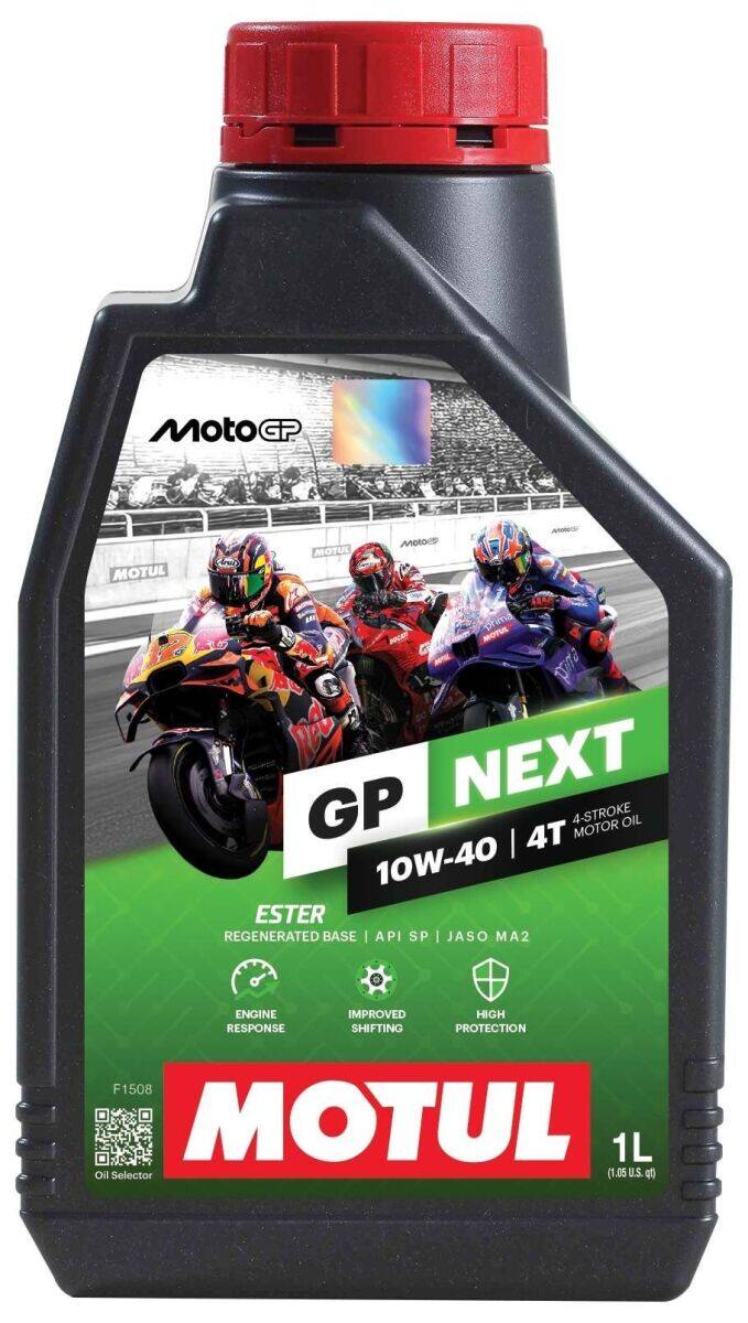 ■商品概要容量：1LSAE粘度：10W-40API SPJASO MA2■詳細説明GP NEXT 4T：パフォーマンスライディングの未来へ。さらなるマイルストーンを迎え、全く新しいGPNext4Tは、刺激的なパフォーマンスを求めつつも持続可...