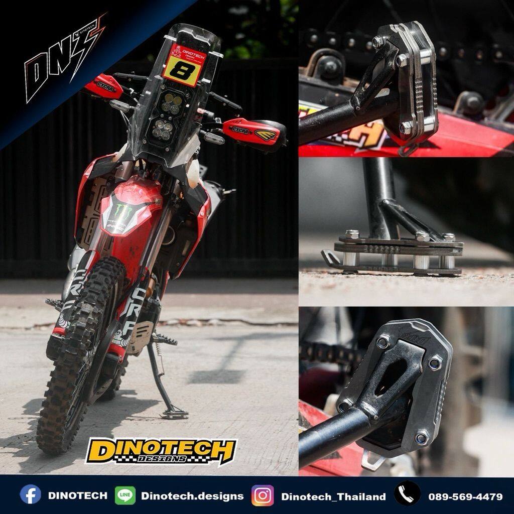 ■詳細説明DINOTECH Side Stand Foot V2 (Extra High Version)For Honda CRF300L and CRF300RallyEnhanced Stability： Features an ex...