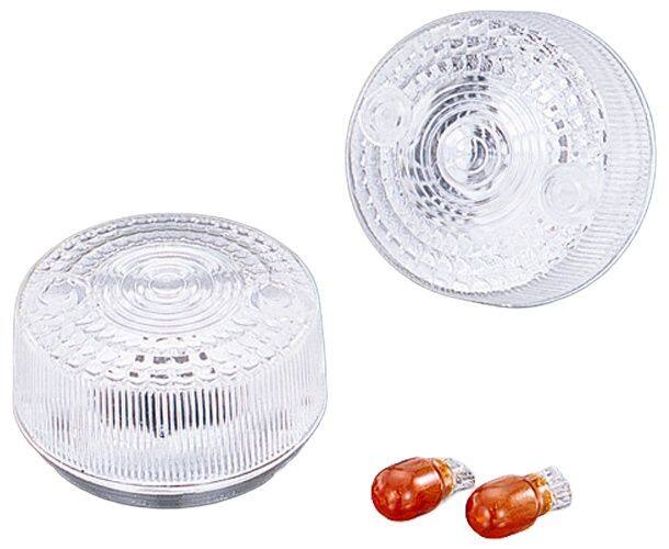 ■商品概要タイプ：クリア12V-10Wアンバー色ウェッジ球付属左右1セット■詳細説明ノーマルのレンズを交換する、お手軽なドレスアップパーツです。レンズタイプにより、レンズに応じたバルブも一式付属しています。■注意点※スーパーカスタム系は装着...
