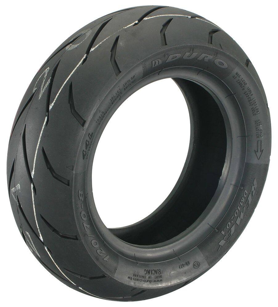 ■商品概要DURO DM-1020A 120／70-8／44L1本販売■詳細説明適合●フロント側　8インチ2.50アルミキャストホイールのみ適合●リア側　8インチ3.50アルミホイール(合わせ)　8インチ2.50アルミキャストホイール　8イ...