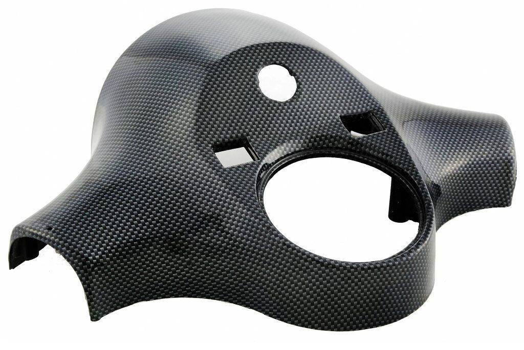 ■商品概要carbon-look■詳細説明Unlike the older Vespa models which are equipped with aclosedhandlebar，the newer models (PK，PX，etc....