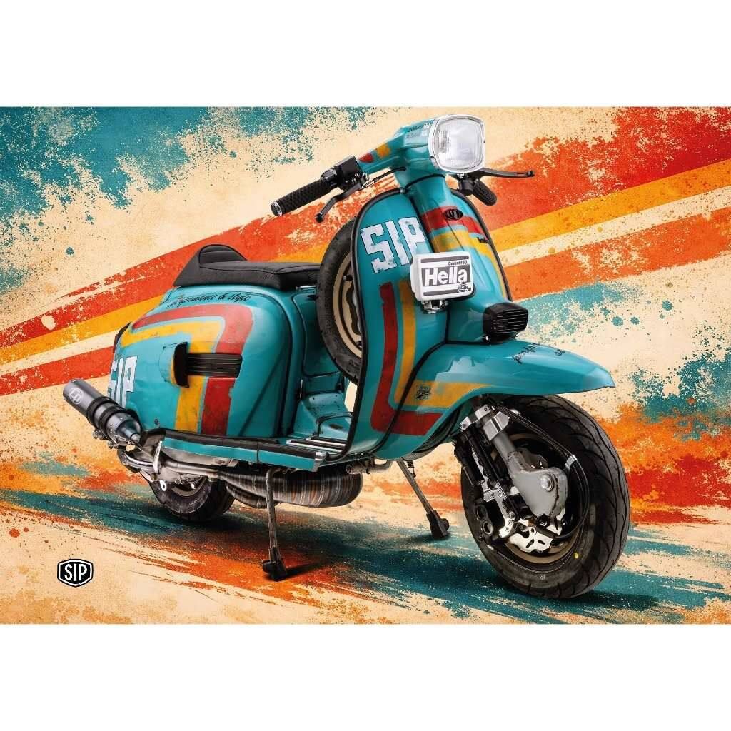 ■商品概要This product fits on almost all modelsDIN A2，folded to DIN A4■詳細説明Scooter feeling at home：The posters stand for sty...