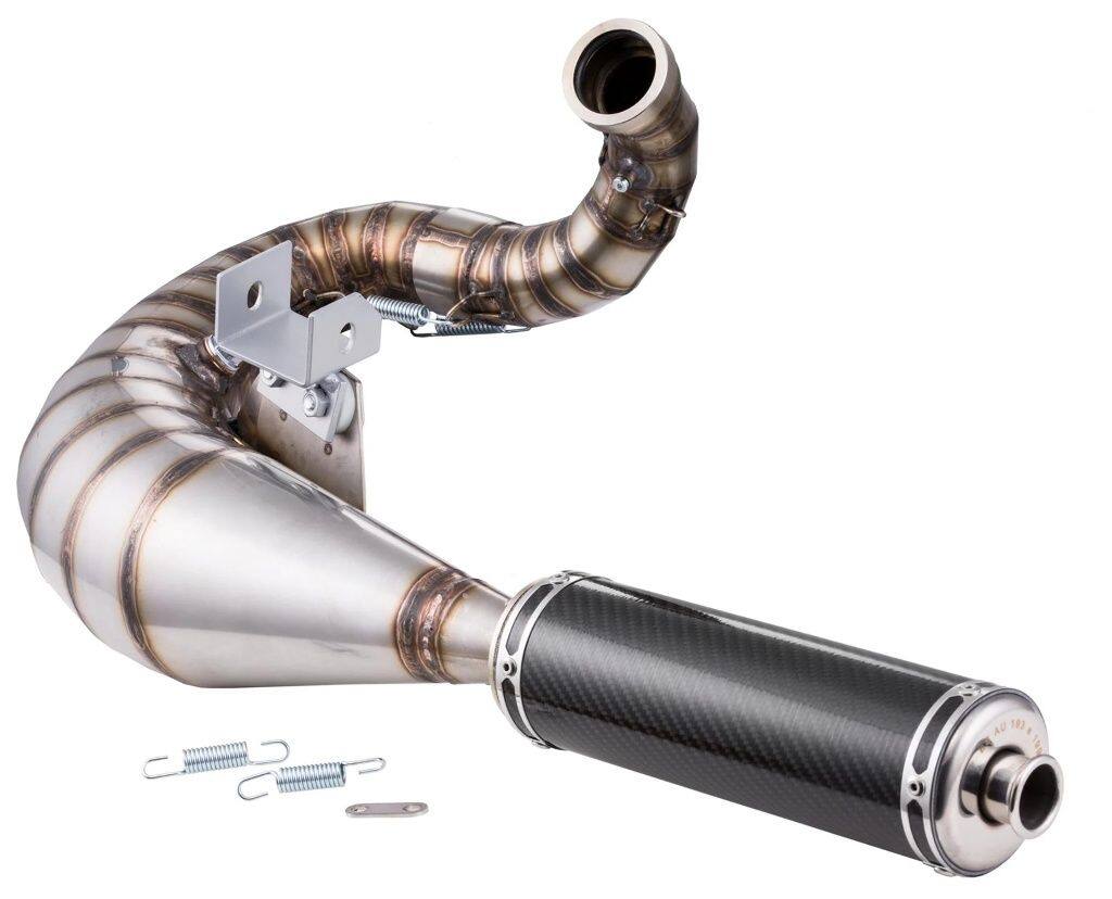 ■商品概要Exhaust type：Reso exhaustEngine type：200cc，Largeframestainless steelunpaintedcarbon silencercolor silencer：carbonle...
