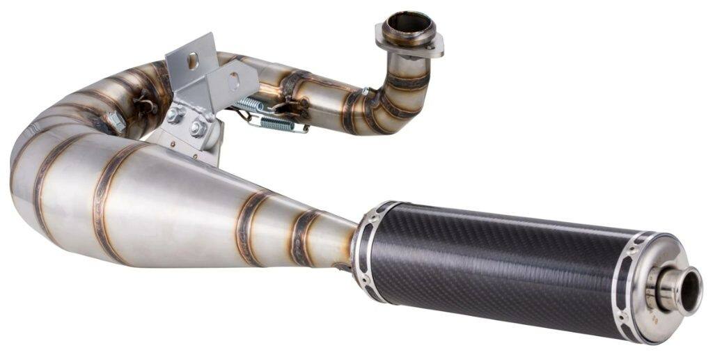 ■商品概要for Vespa T5Exhaust type：Reso exhaustEngine type：125cc，T5stainless steelunpaintedcarbon silencercolor silencer：carb...