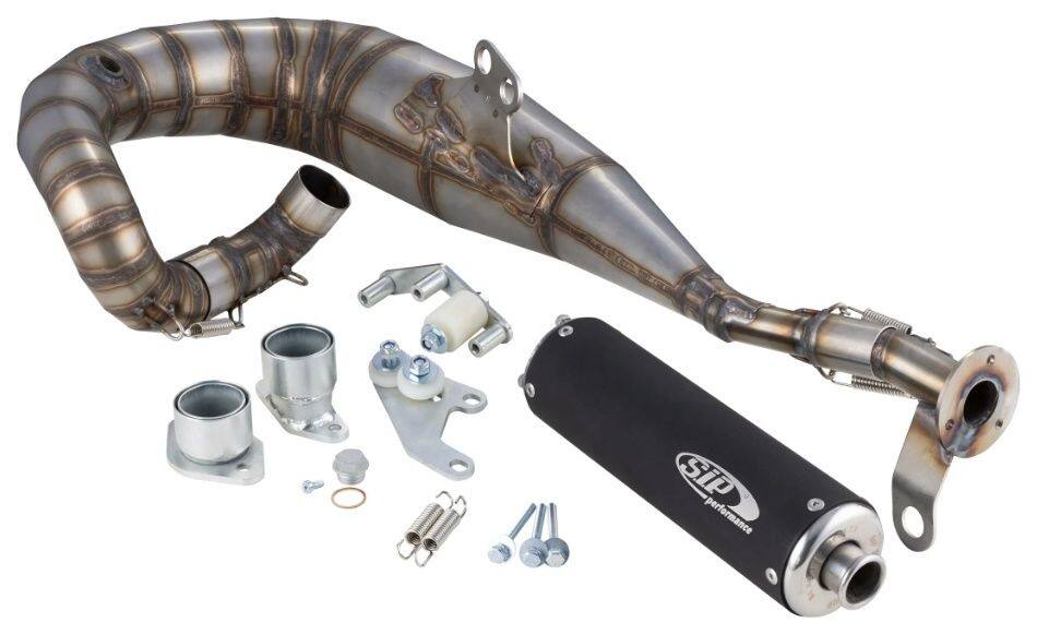 ■商品概要for Lambretta 125 LI／LIS／DL／GP／150 LI／LIS／SX／DL／GP／175 TV2°-3°／200TV／SX／DL／GPExhaust type：Reso exhauststainless ste...