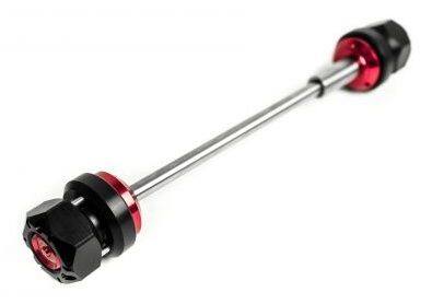 ■詳細説明Features- Model-specific front wheel axle with integrated crashsliders.- Features heavy-duty stainless steel axle s...