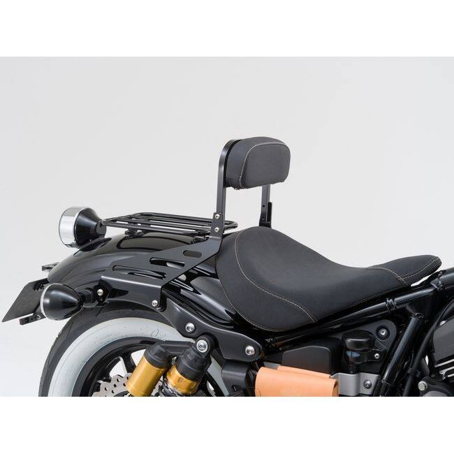 ■詳細説明1台2役！タンデム用にもライダー用にもなるバックレストが登場。たまにしか使わないタンデムバックレストが、ただ荷物を括るだけのステーになっていませんか？そんなタンデムバックレストを我々は放ってはおきません。ボルトを抜いてサイドプレー...