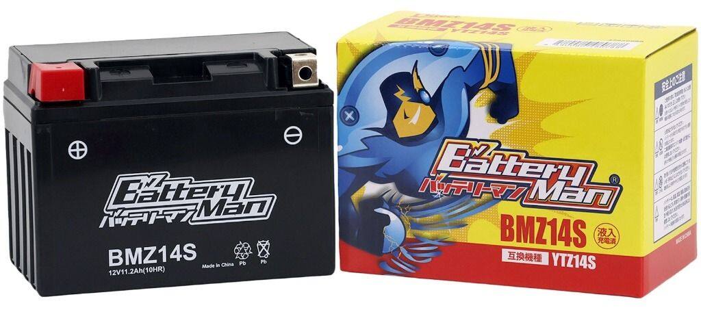 ■商品概要メーカー品番：BMZ14S電解液：液入MFタイプ電圧(V)：12Vバッテリー規格：Z14S寸法(長さ×幅×高さ)(±2mm) 148×84×110仕様：10時間率 容量(Ah)：11.2互換品番：PSZ14S、YTZ14S、FTZ...