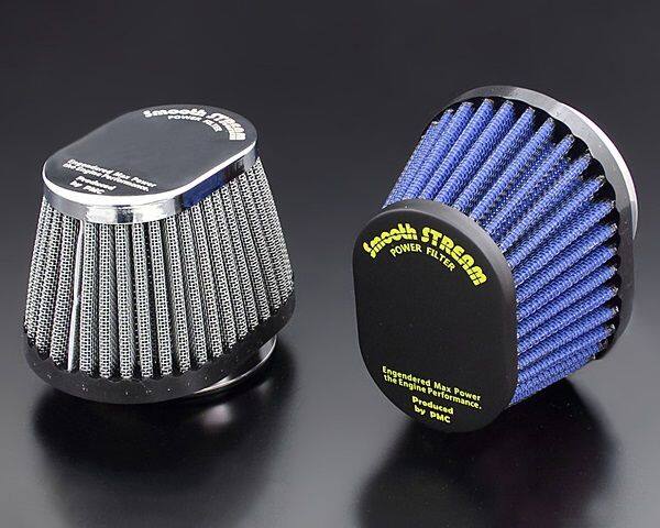 ■商品概要タイプ：オーバル素材：高品質ウレタン(フィルターベース)【カラー】・フィルターコットン：ブラック・トップキャップ：クローム【サイズ】・取付け径：42Φ(39-43mm)・A：69mm・B：18mm入数：1■詳細説明【AIR STR...