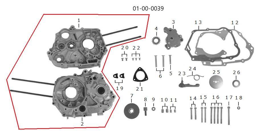 ■商品概要【画像内番号】1.2入数：各1(125cc SCUT 用)対象商品品番：01-00-0039■注意点※該当商品は画像赤枠内です。※ロットによっては、価格変更前の旧価格・旧JANコードでのラベルでお届けになる場合がございます。予めご...