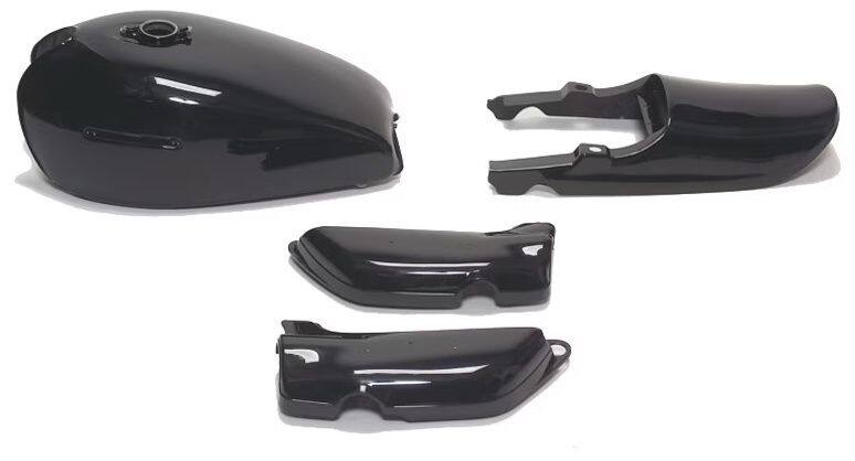 ■商品概要《セット内容》■タンク(鉄製)■サイドカバー(ABS製)■テールカウル(ABS製)■タンクキャップ付属■注意点※タンクエンブレムおよびサイドカバーエンブレムは別売りです。※メーカー都合により商品の仕様変更がある場合がございます。ご...