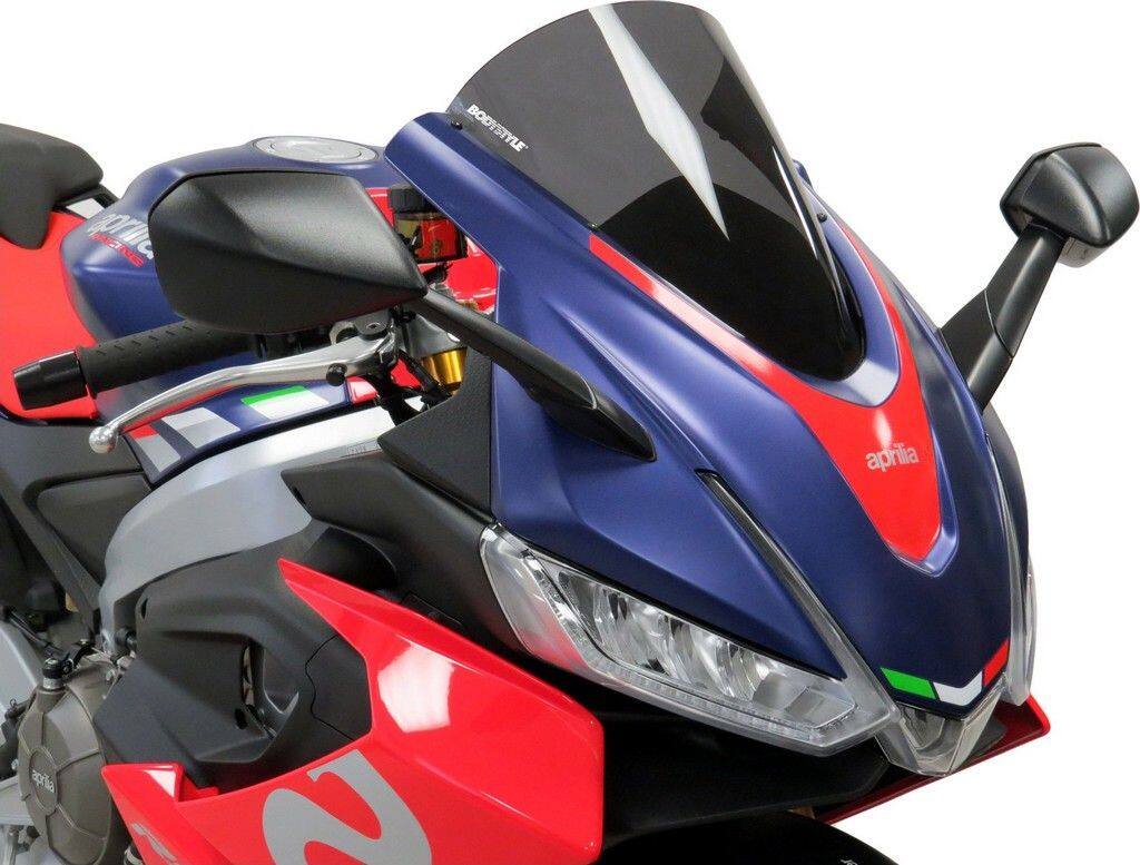■商品概要素材：Perspexアクリル 3mm色調：ブラックスモーク(透明)取付：純正取付位置を使用■詳細説明レーシングの革新性と技術を公道へ：BODYSTYLEのレーシングスクリーンは、エアロダイナミック形状と高く設定されたセンターライン...